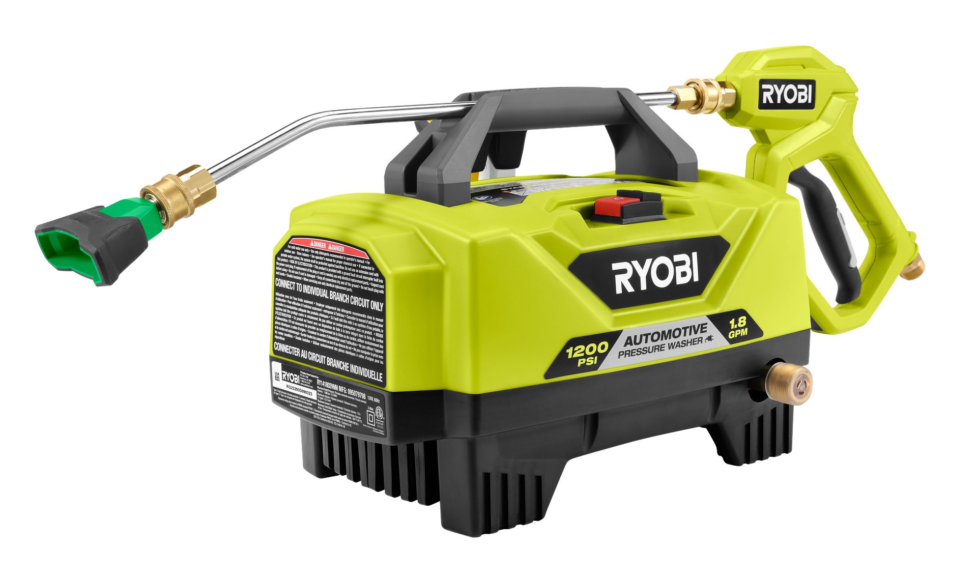 High Flow Automotive Pressure Washer – RYOBI Tools Canada