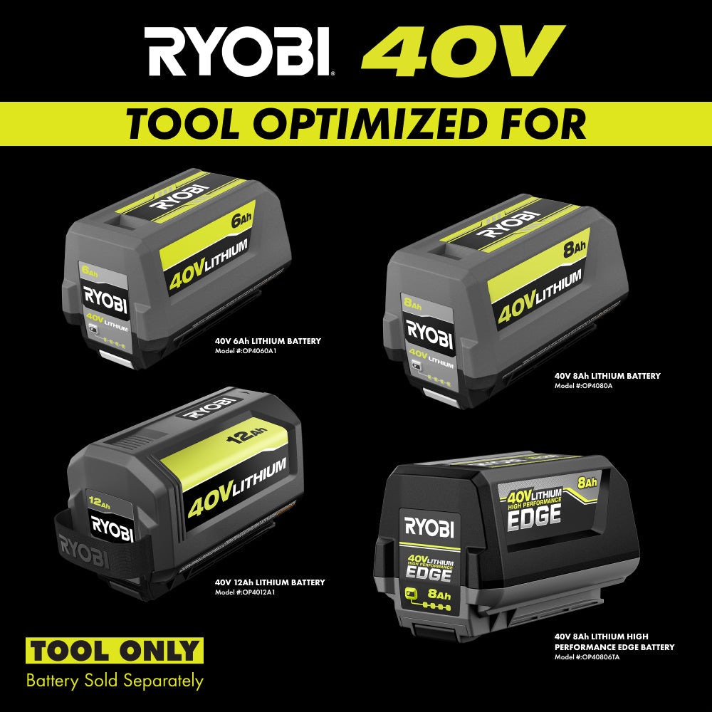 40V HP Brushless 21” Single-Stage Auger-Propelled Snow Blower – RYOBI ...